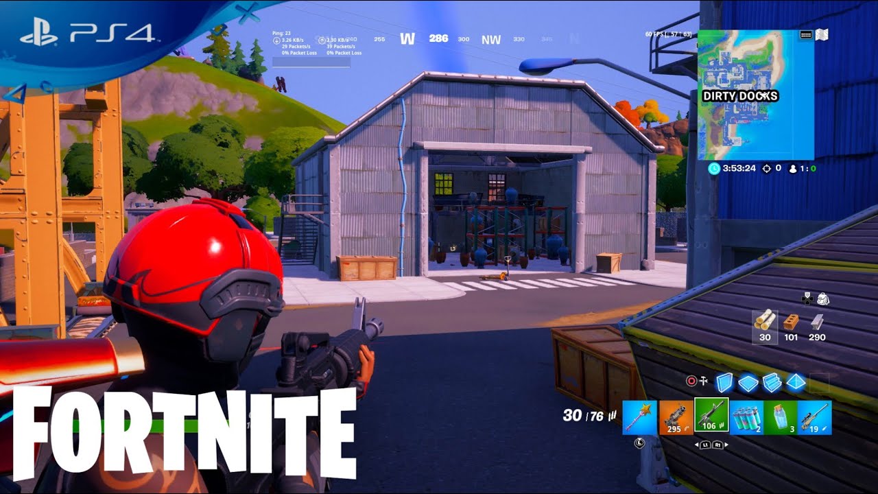 Fortnite Gameplay On The PS4 Slim!!!Chapter 2 Season 4!!!Creative ...