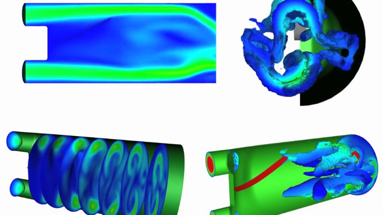 Computational Fluid Structure Interaction Flow Impacting A Solid Filament Youtube