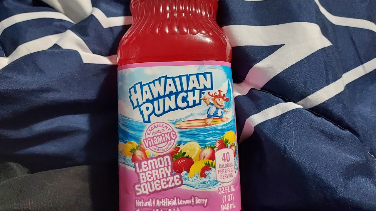Hawaiian Punch Lemon Berry Squeeze Sip N Review - YouTube