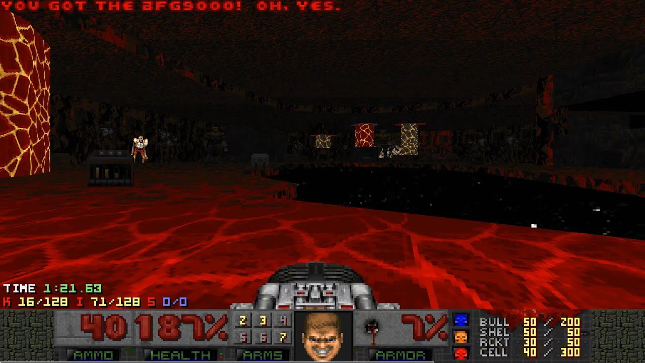 Doom II — 1000 Lines — Map 32 UV-Pacifist in 1:54 - YouTube