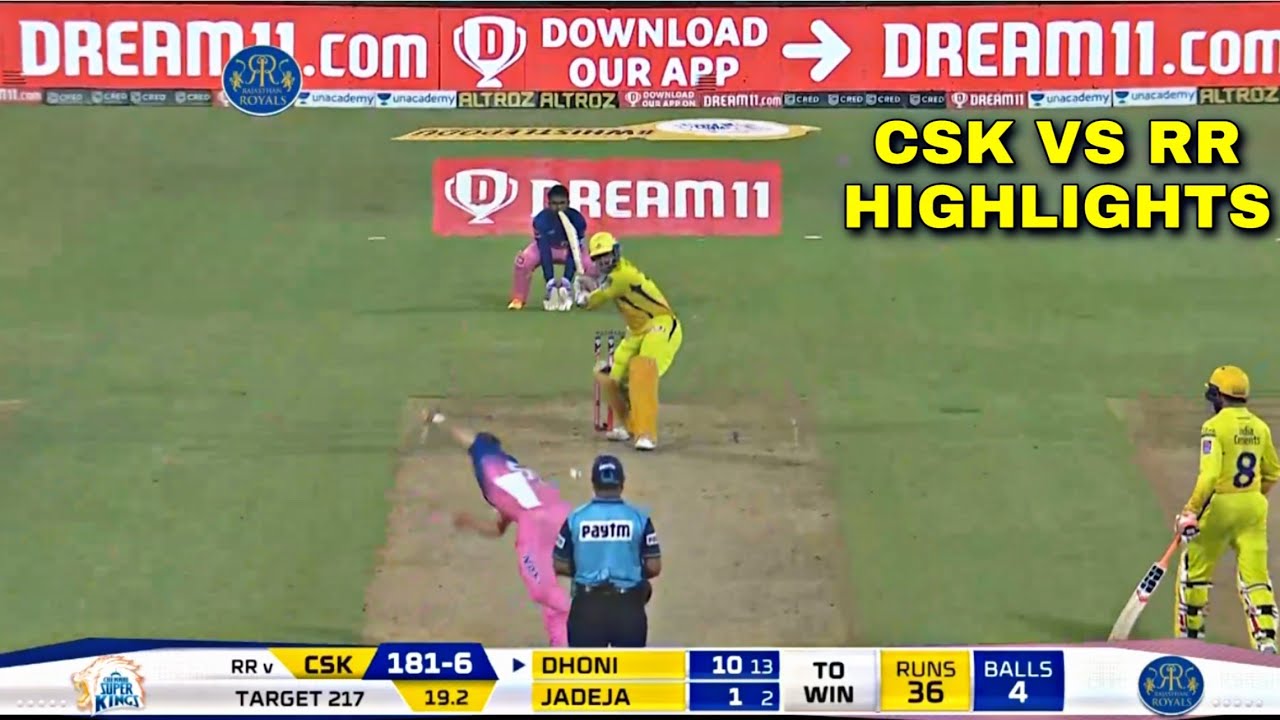 RR vs CSK Full Highlights IPL 2020 | Rajasthan Royals vs Chennai Super ...