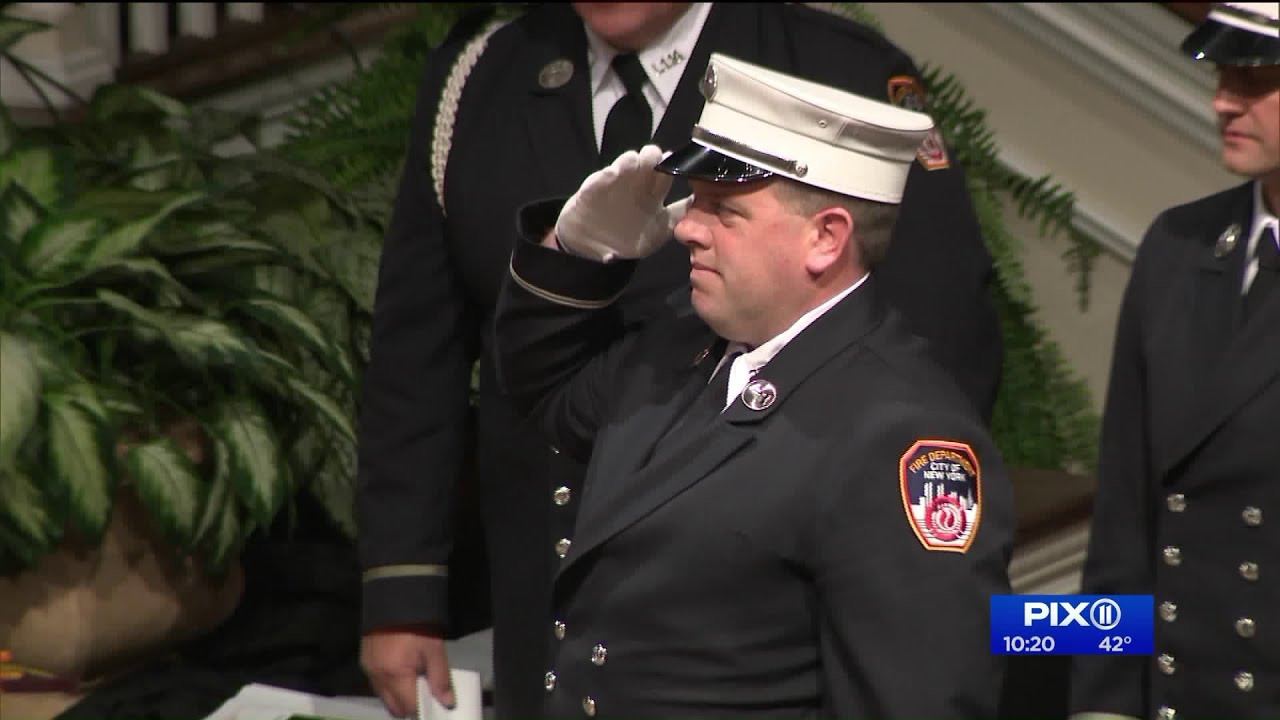 Son of 9/11 hero among 75 FDNY officers promoted - YouTube