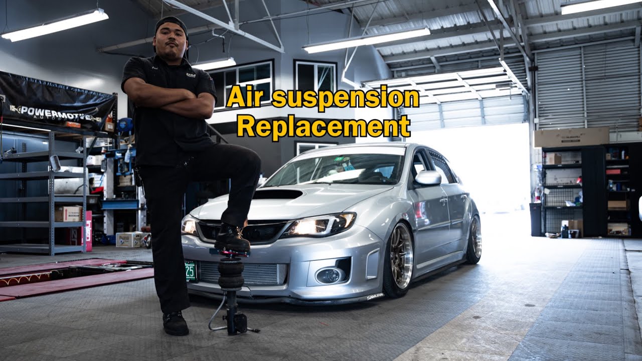 Quick And Easy Air Suspension Replacement On A Subaru. - YouTube