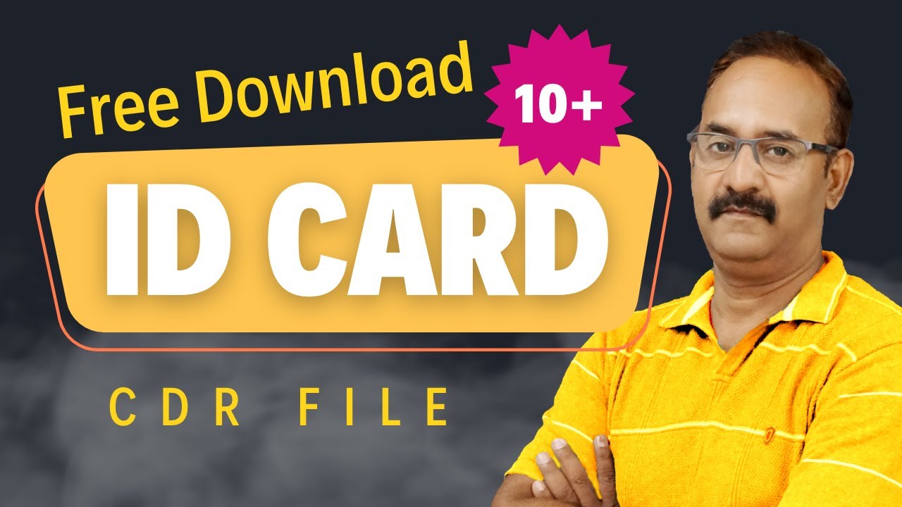 I D Card Design! CDR Files free Download | Unik Adlab - YouTube