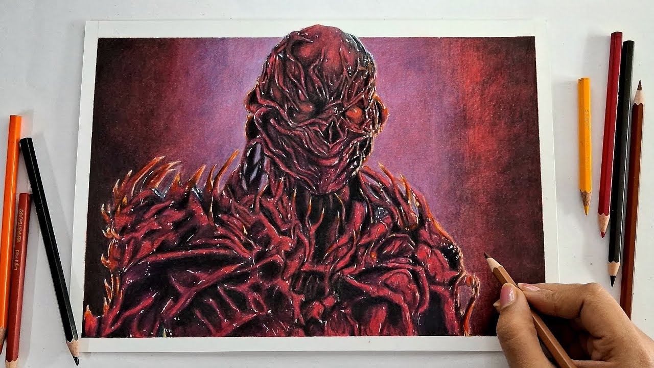 Drawing 'VECNA' from STRANGER THINGS S5 //REALISTIC//@art__tender - YouTube