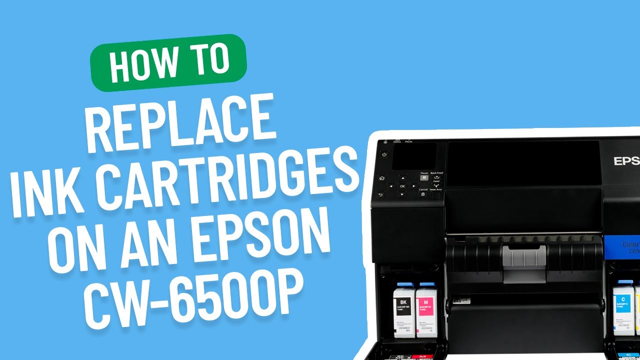 How to Replace Ink Cartridges on an Epson ColorWorks C6500P | Smith ...
