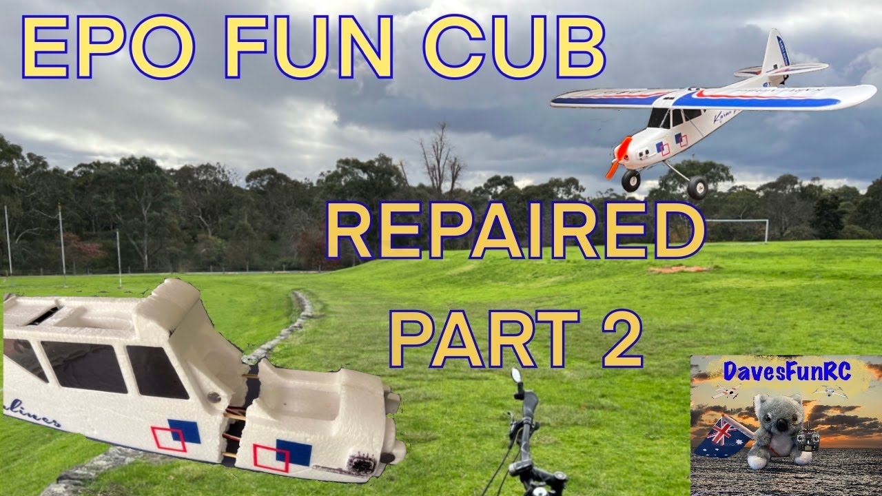 Fun Cub Repair Part 2 Cessna and Drone in the Park - YouTube