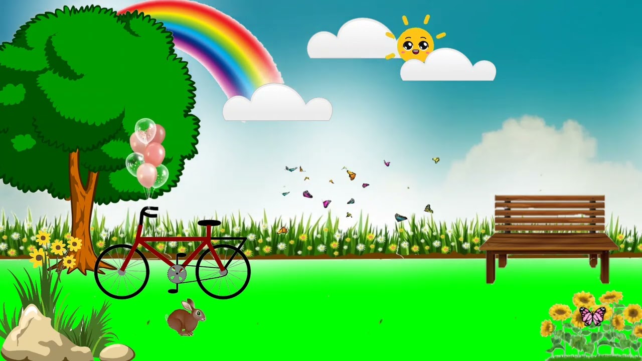 Background Animasi Bergerak Taman / No Copy Rigth - YouTube