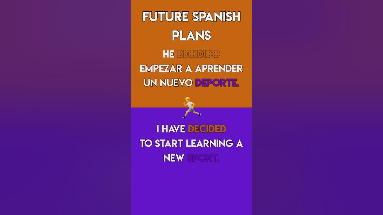 Talking About Future Plans in Spanish (A1-B1) - YouTube