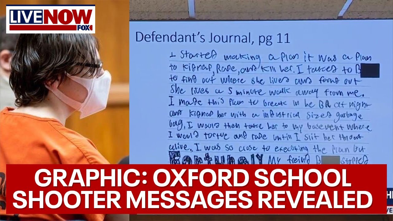 Viewer discretion: Oxford school shooter text messages & journal ...
