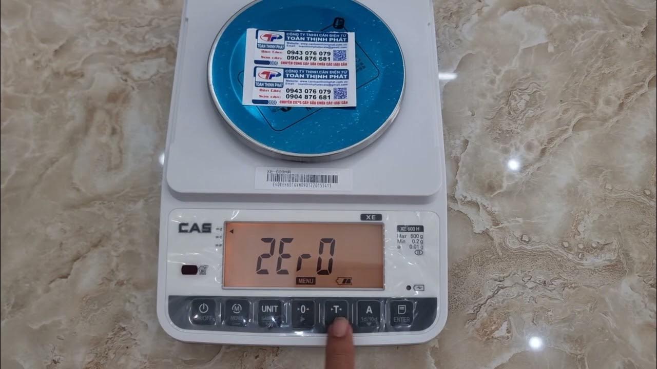 Hướng dẫn tắt cảm ứng zero trên cân CAS XE. - YouTube