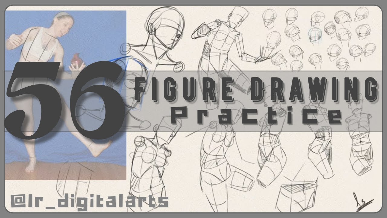 Figure drawing | Drawing practice 56 | Gesture drawing - YouTube