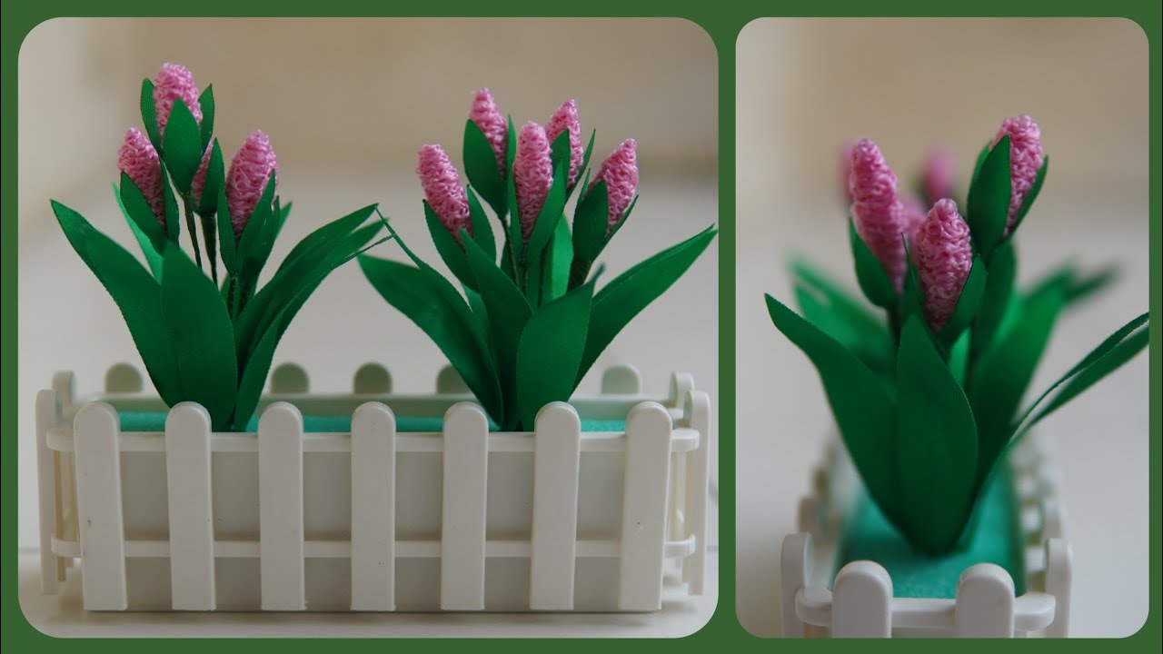 How to make galangal flowers from rope || Bunga lengkuas dari tali kur ...