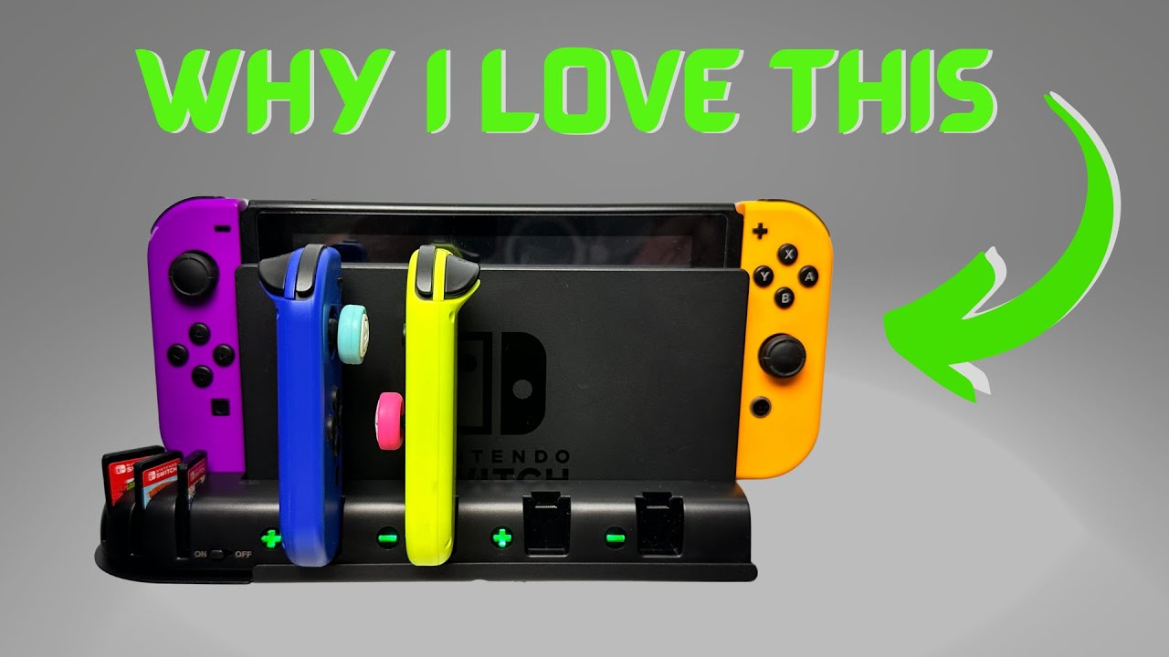 Nintendo Switch Wall Mount with Charger Review - YouTube