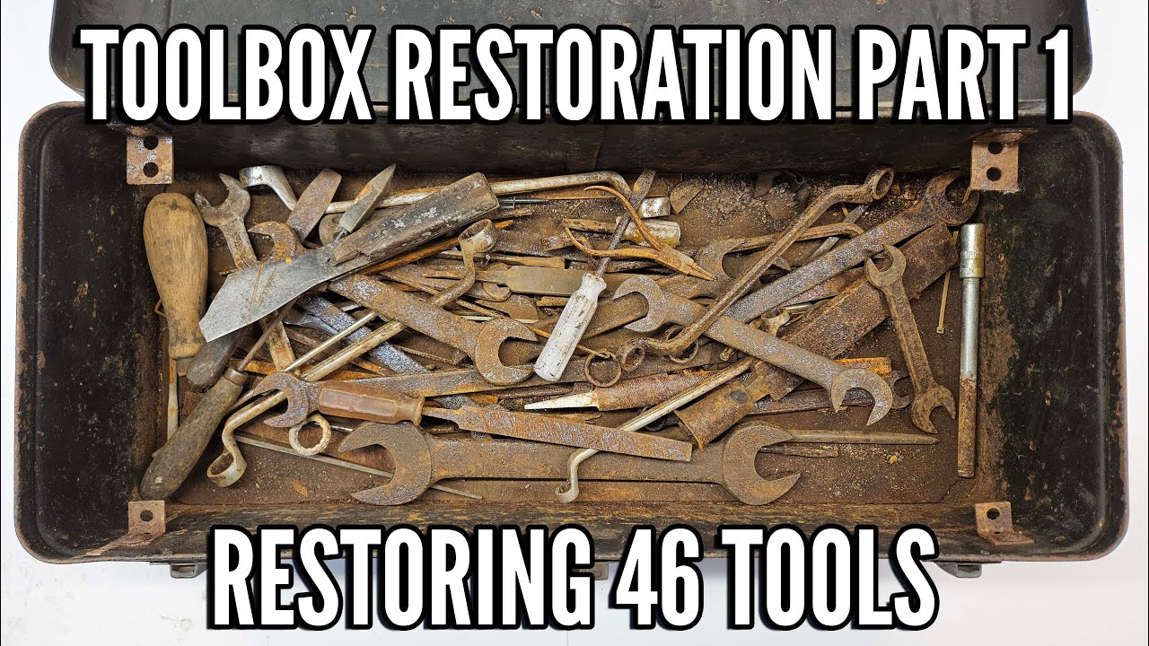 Vintage Toolbox Restoration Part 1: Restoring Every Tool Inside - YouTube