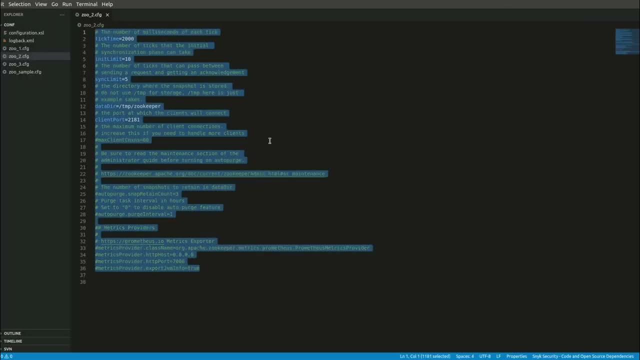 Run Zookeeper in cluster mode or Zookeeper cluster setup - YouTube