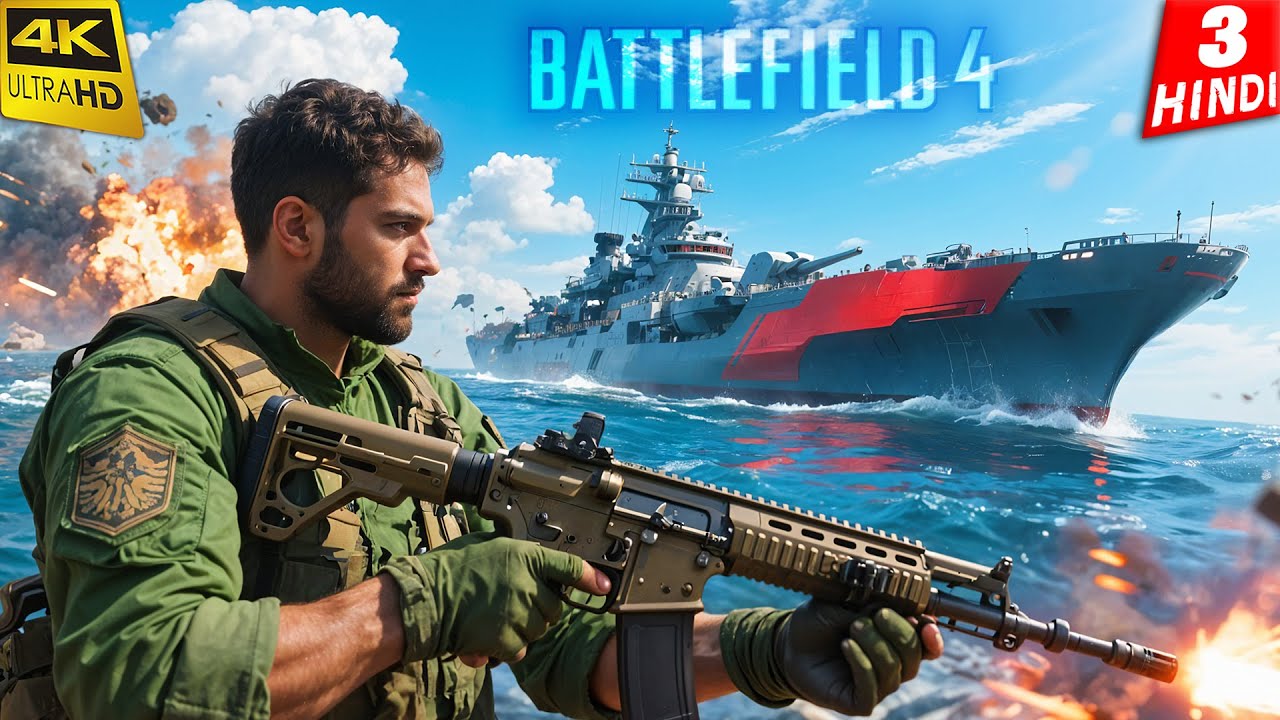 BATTLEFIELD 4 | जलयुद्ध: Unforgettable Warship Battle | Hindi Gameplay ...