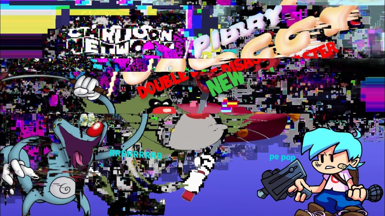PIBBY OGGY DOUBLE DISASTER OGGY AND JACK FNF (FRIDAY NIGHT FUNKIN VS ...