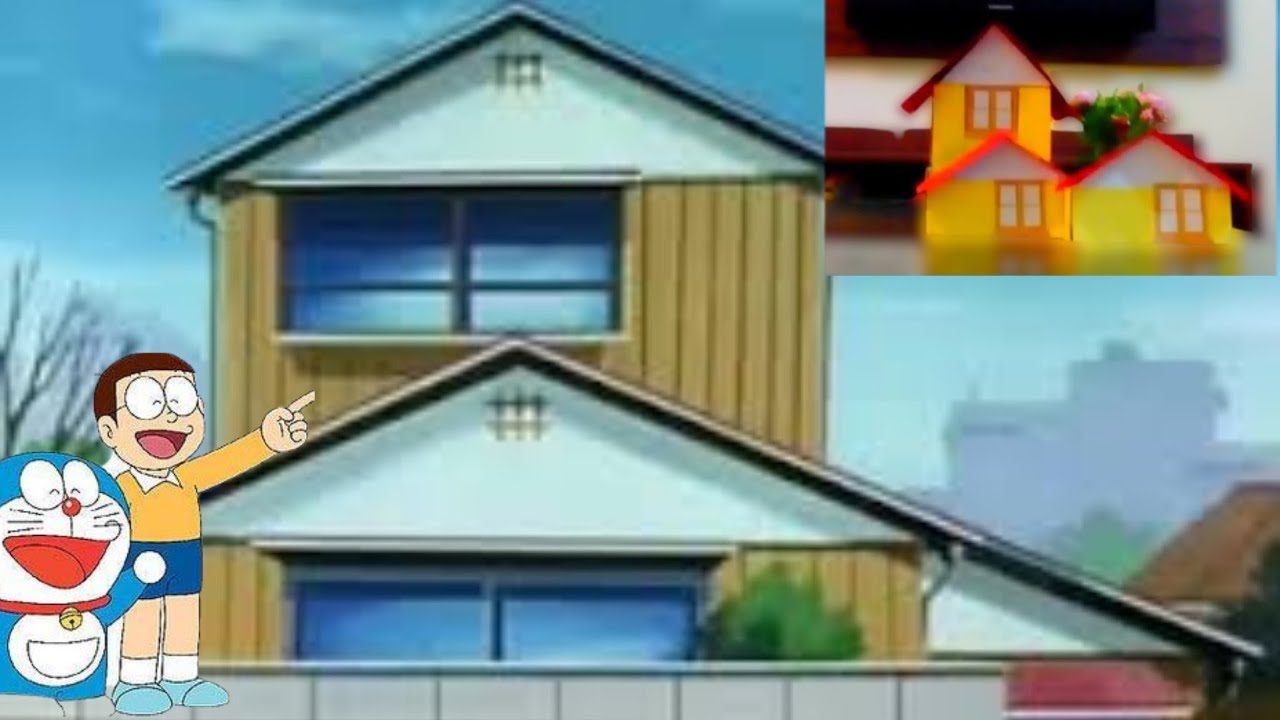 DIY #doraemon house from cardboard. | follow along #tutorial - YouTube