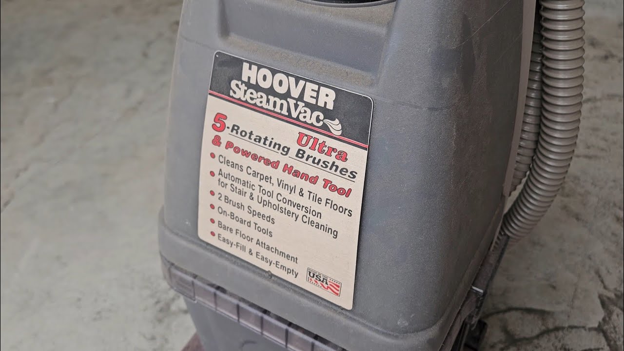 Hoover Steamvac Ultra Carpet Cleaner - YouTube
