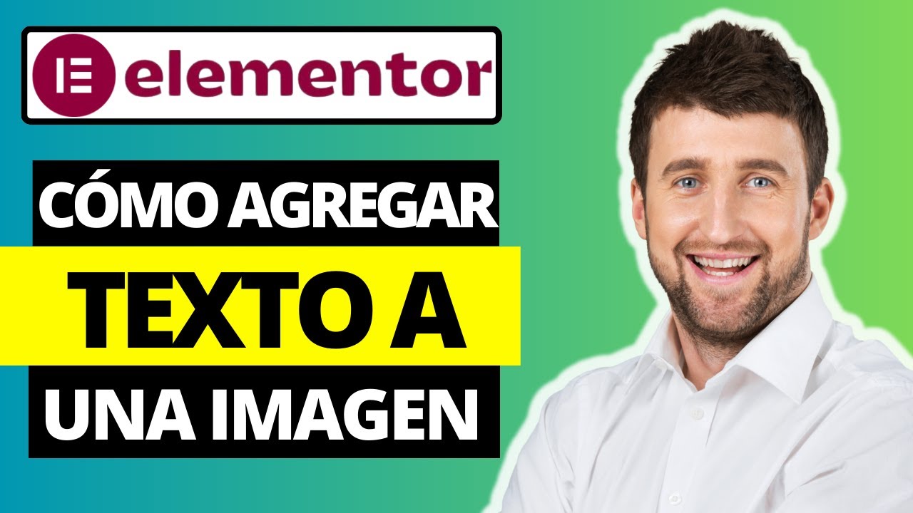 Cómo agregar texto a una imagen en WordPress Elementor - YouTube