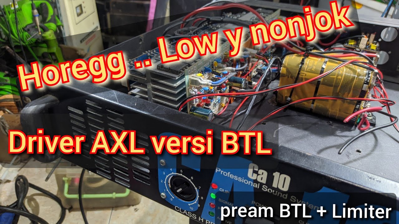 Power Amplifier AXL Audio Versi BTL - YouTube