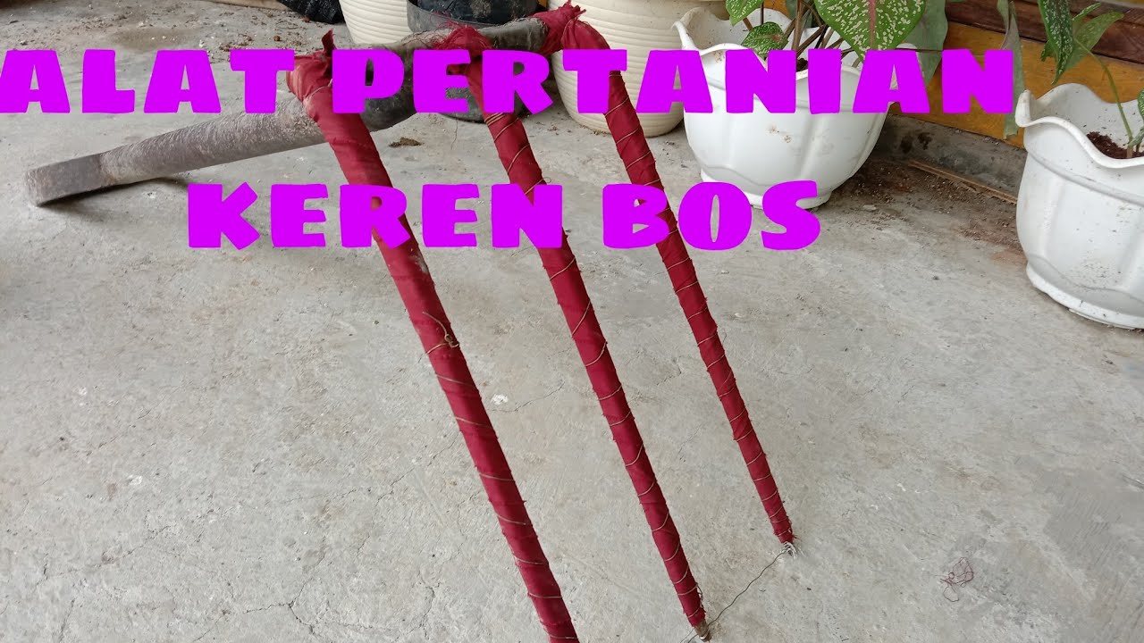 tutorial membungkus lencek /garpu..alat pertanian - YouTube