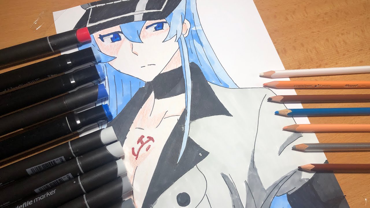 Drawing Esdeath from AKAME GA KILL! - YouTube