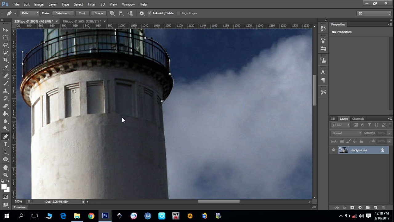 background removal using pen tool - YouTube
