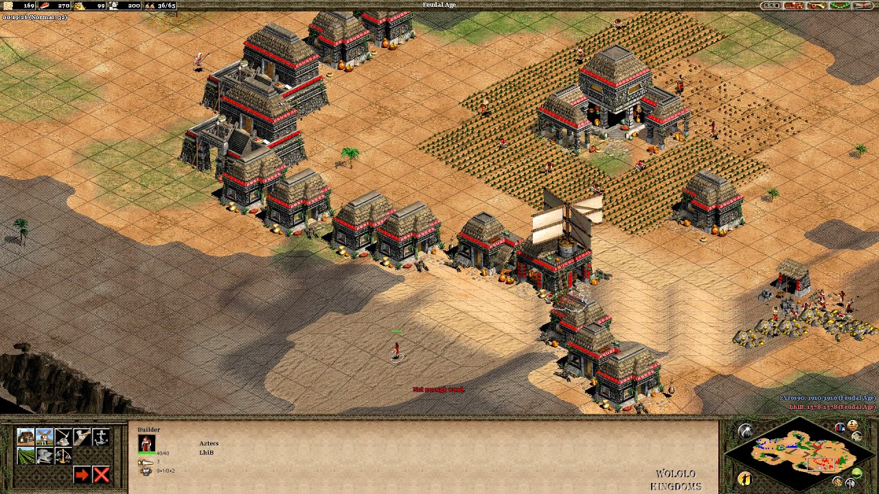Age of Empires 2 WK-Aztec 5 Barracks Eagle All-in - YouTube