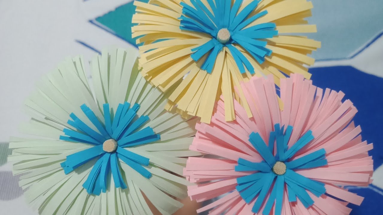 DIY PAPER DAISY FLOWER - YouTube