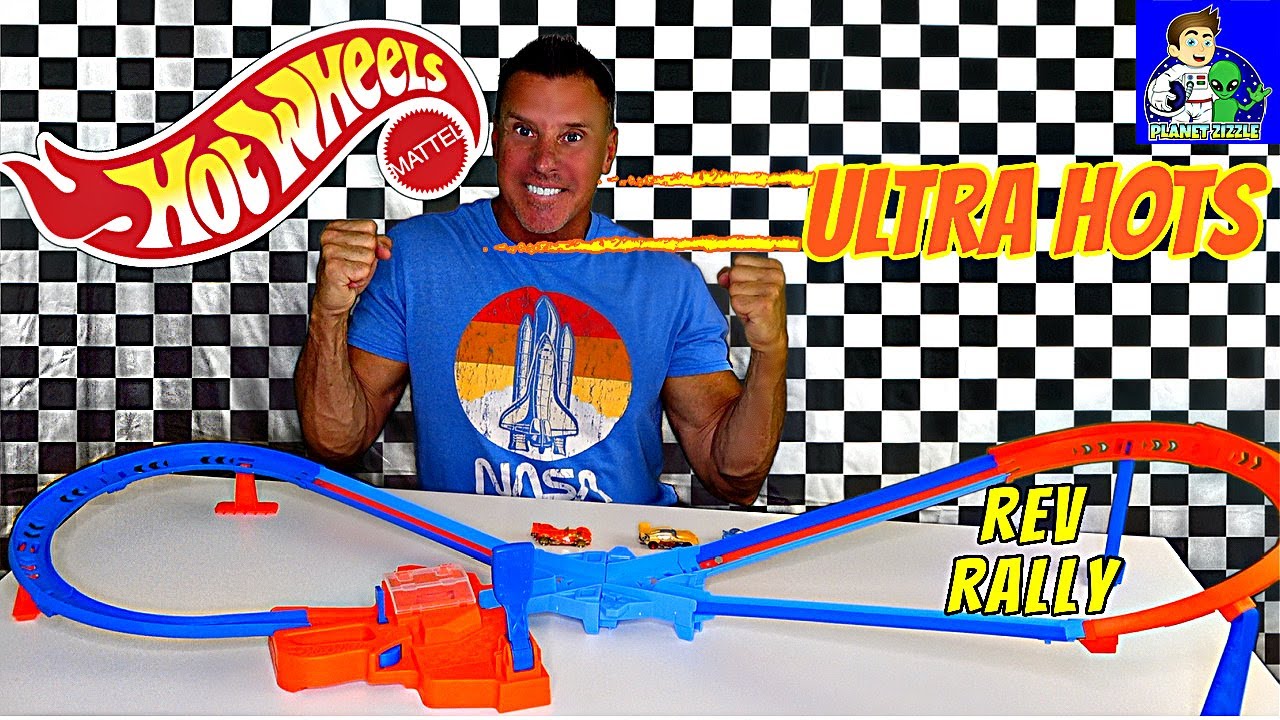 Hot Wheels ULTRA HOTS Rev Rally track set - YouTube