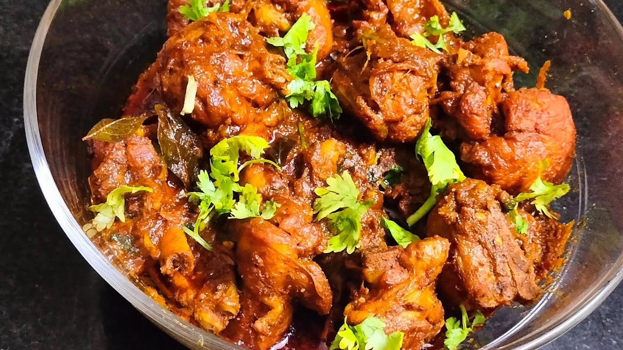Christmas special chicken perattu | Super chicken perattu recipe | Easy ...