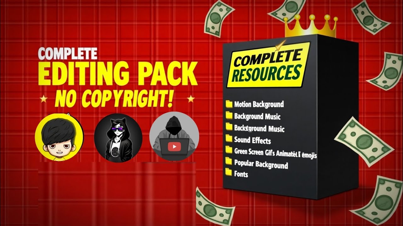 Free video editing pack (200 GB) - YouTube
