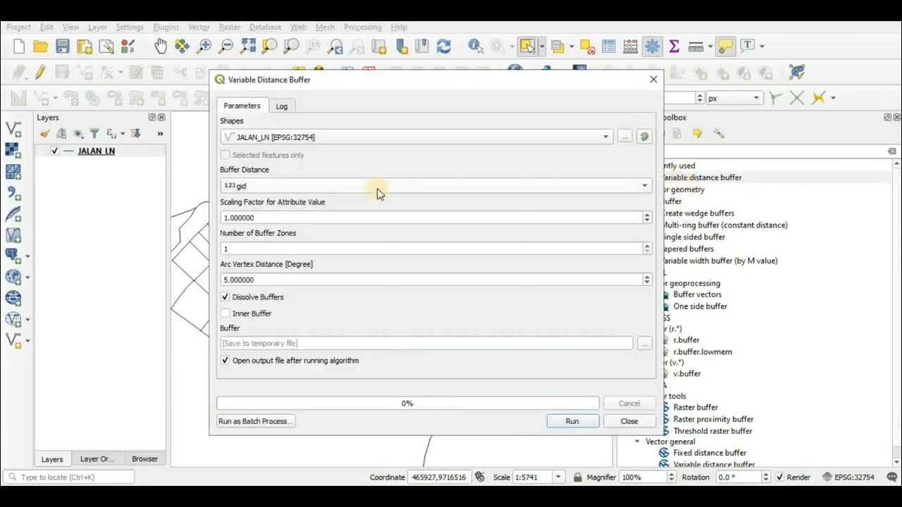 Variable Distance Buffer - YouTube