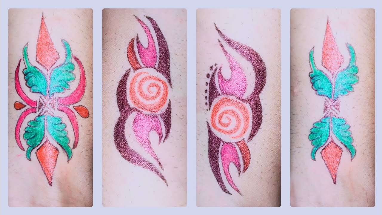 How to make amazing beautiful DIY tattoo art with at home // Easy ...