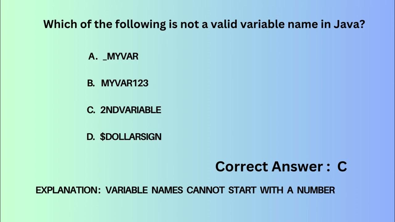 Core Java MCQs: Test Your Knowledge - YouTube