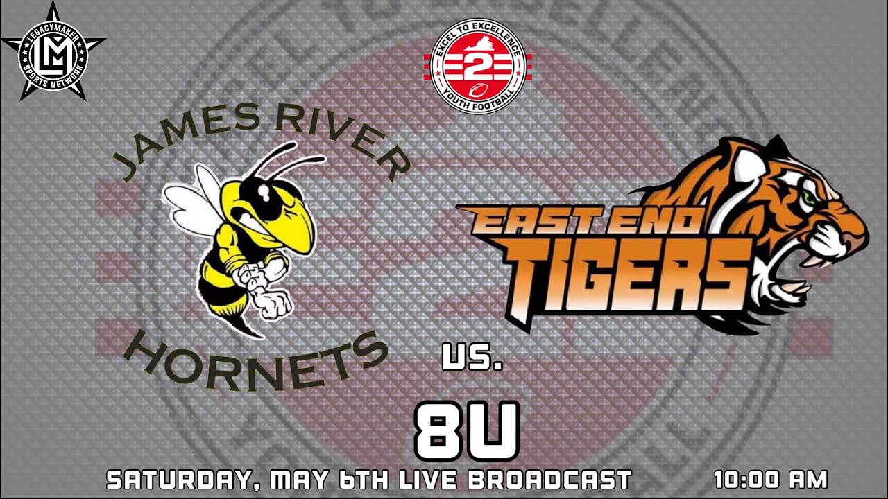 E2E Football 8U: James River Hornets vs. East End Tigers (5-6-23) - YouTube