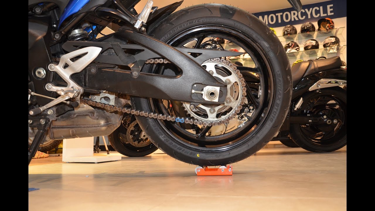 Paddock Stand Replacement - GRoller Medium for Suzuki GSX S1000 - YouTube