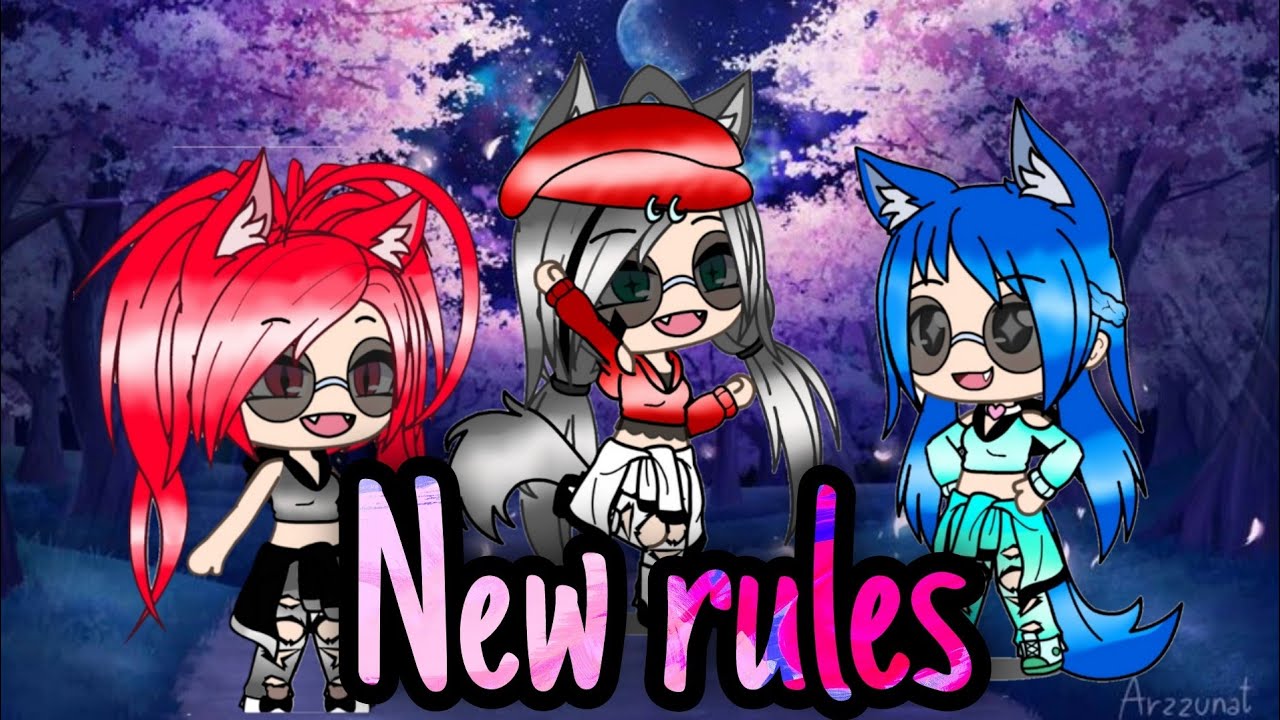 New rules /gacha life/music video - YouTube