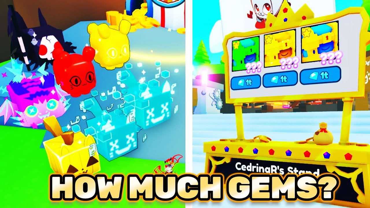 GAINED SO MUCH FOR SPENDING 1T GEM in Pet Simulator X Roblox - YouTube