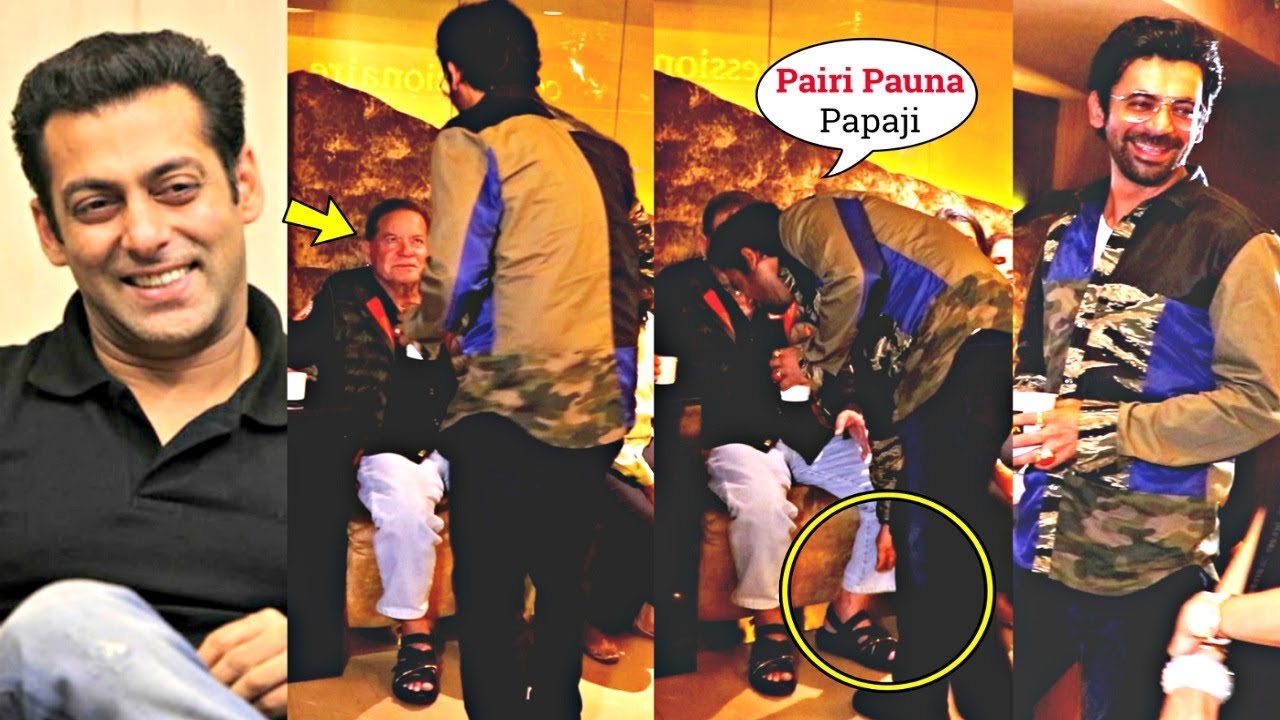 Sunil Grover Touches Salman Khan's Father Salim Khan FEET Showing R ...