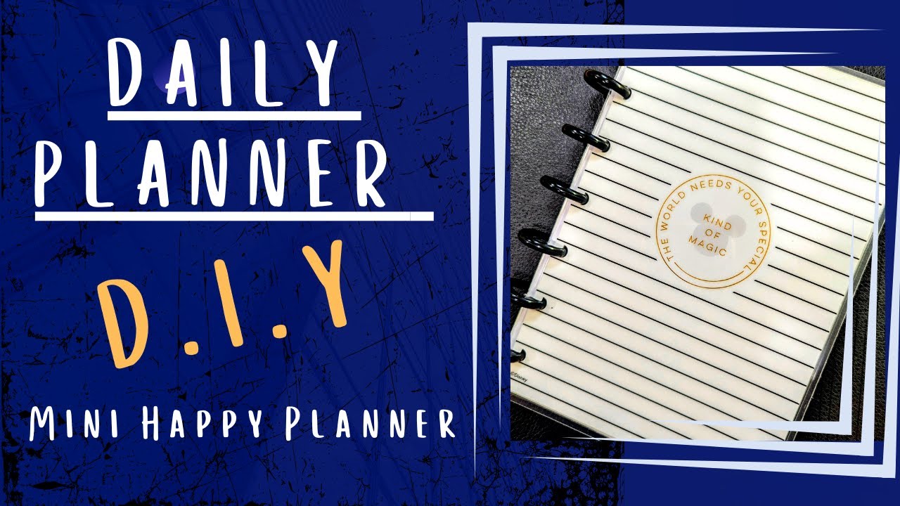 Daily Planner (kind of) | DIY | Discbound Planner System - YouTube