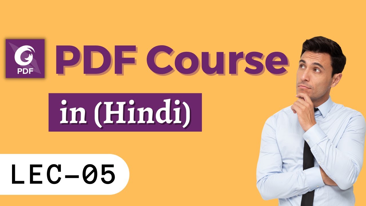 PDF full course in (HINDI) - LEC 5 - Fill & Sign Tab - YouTube