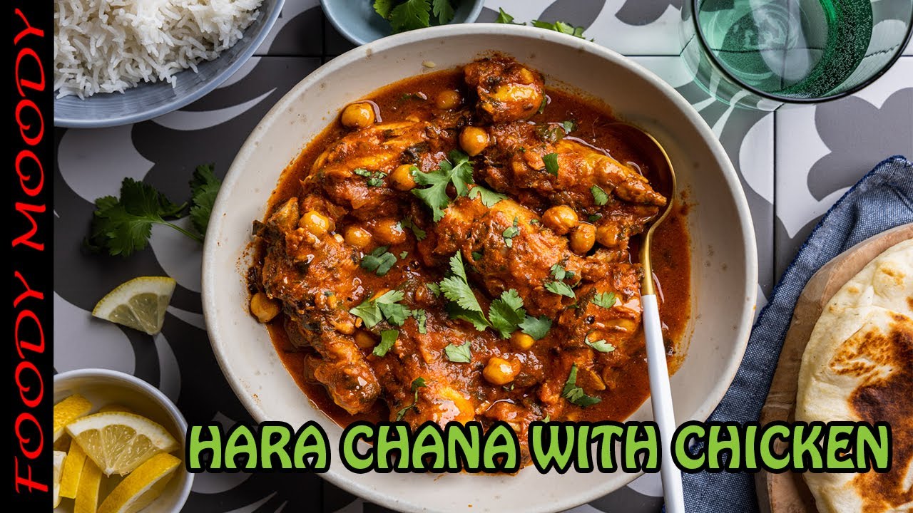 Hara Chana with Chicken | Hare Choliya | Green Chane Chicken ka Salan ...