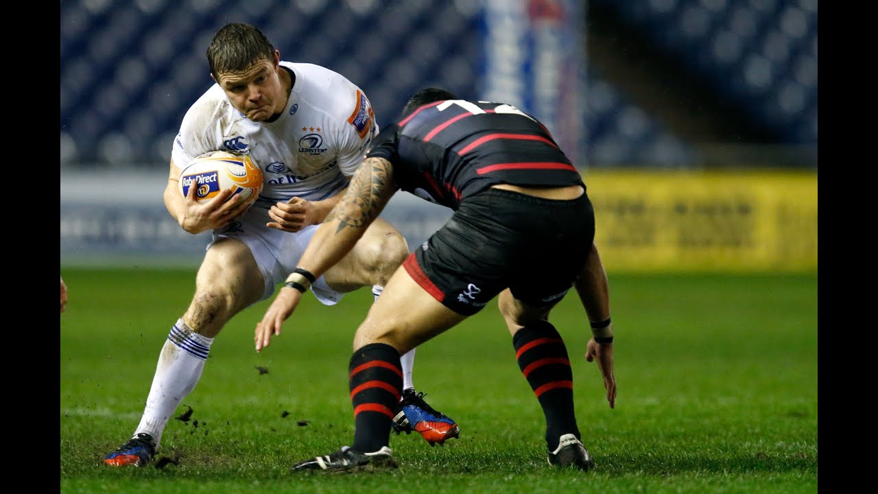 Darragh Fanning Gets Bundled Into Touch Edinburgh v Leinster 20th Dec ...