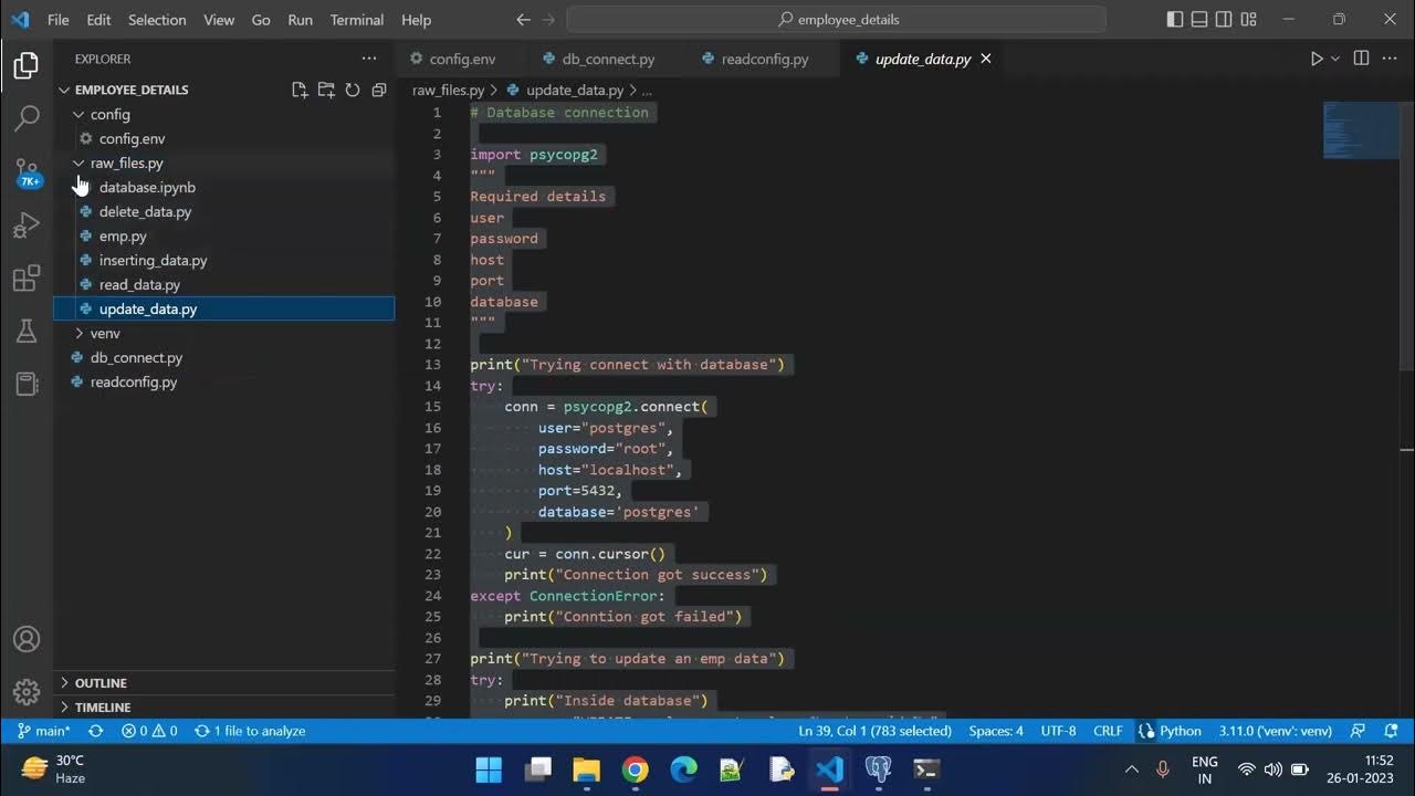 Python Database Connection Part 2 - YouTube