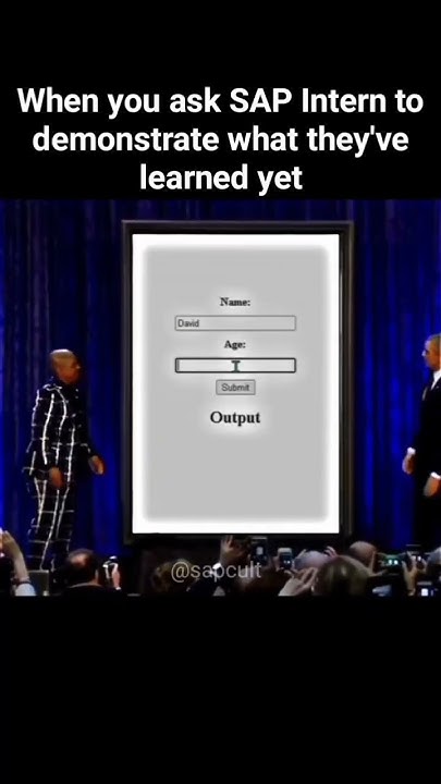 Hahahaha. SAP interns #abap #funny #memes #reels #sap #saperp #sapmemes ...