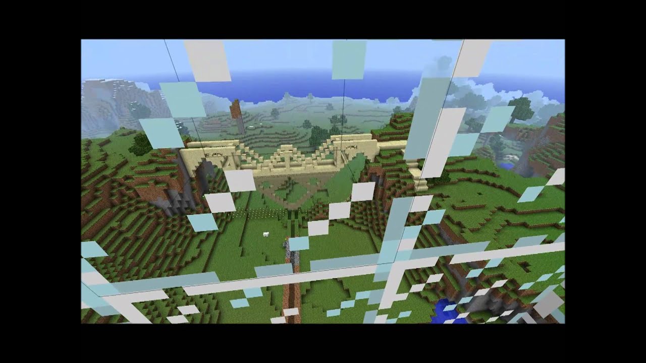 minecraft self destructing sand bridge - YouTube