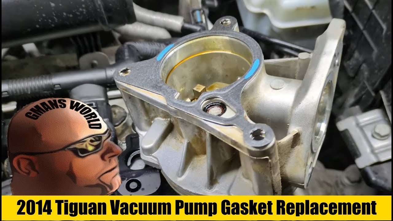 2014 VW Tiguan Vacuum Pump Removal - Gasket Replacement - YouTube
